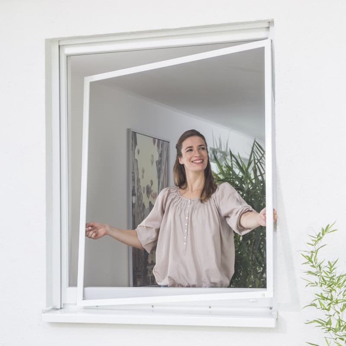 Insektengitter für Fenster als Spannrahmen, Pendelfenster und Rollo